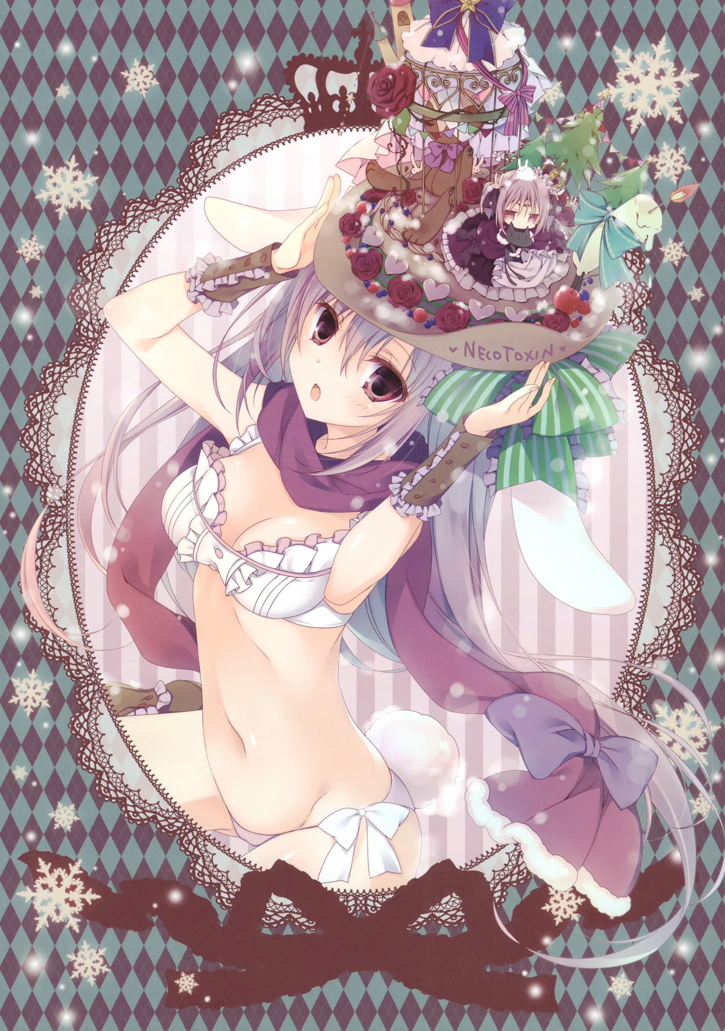 necotoxin inugami kira animal ears bra bunny ears cleavage pantsu tail | #543183 | yande.re